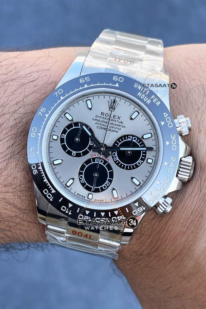 Rolex Cosmograph Daytona 7750 Gri Kasa Seramik Bezel Eta